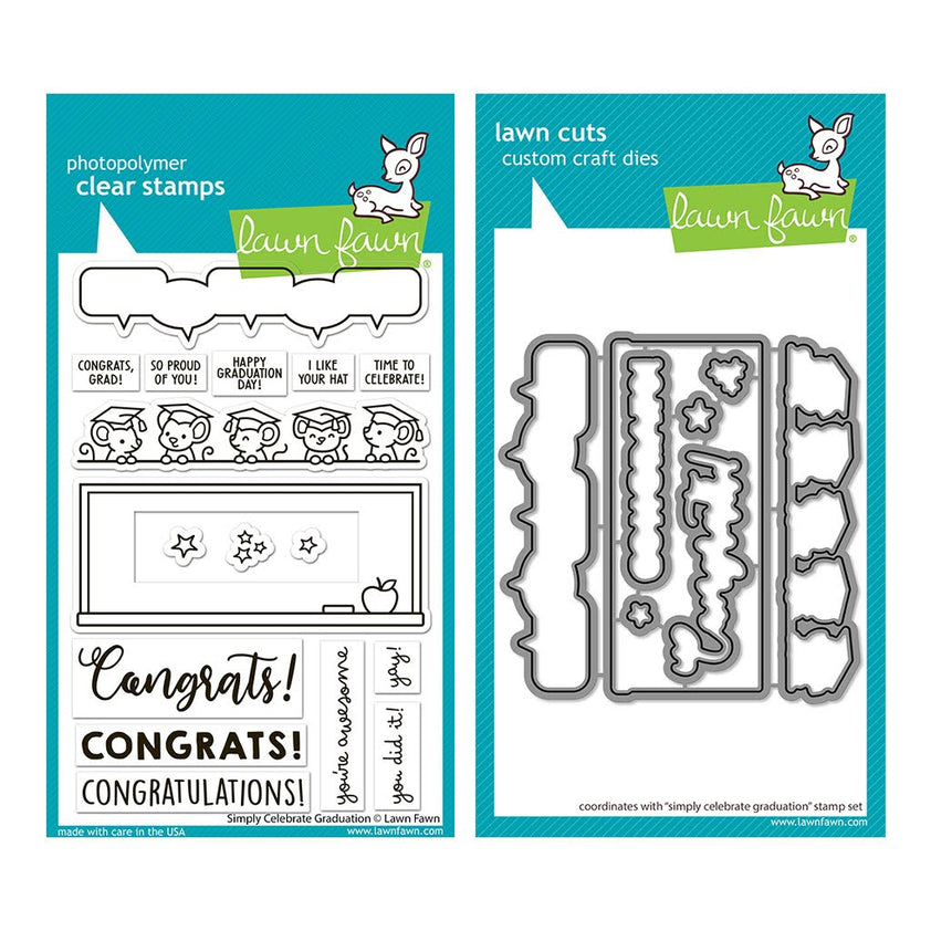 Lawn Fawn Simply Celebrate Graduation Stamps and Dies – Simon Says Stamp