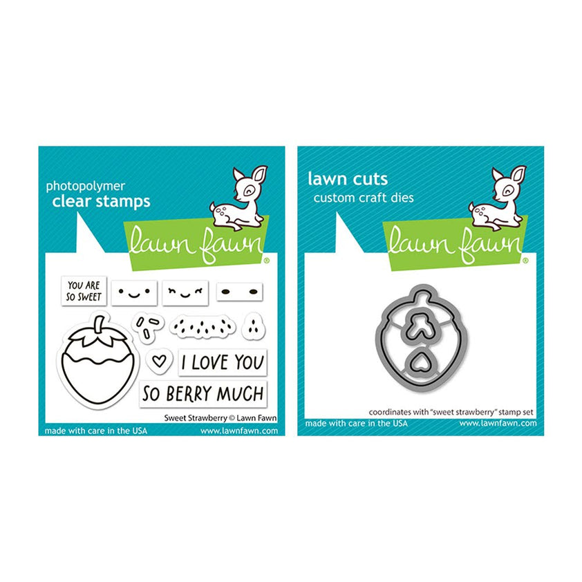 Lawn Fawn Sweet Strawberry Stamps and Dies Set – Simon Says Stamp