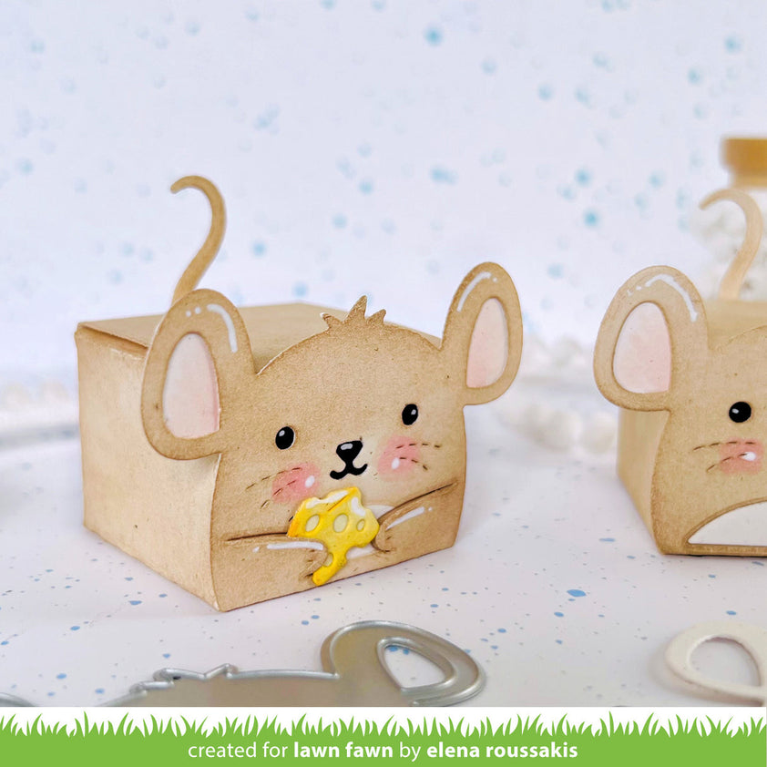 Lawn Fawn Tiny Gift Box Mouse Add-On Dies lf3809 – Simon Says Stamp
