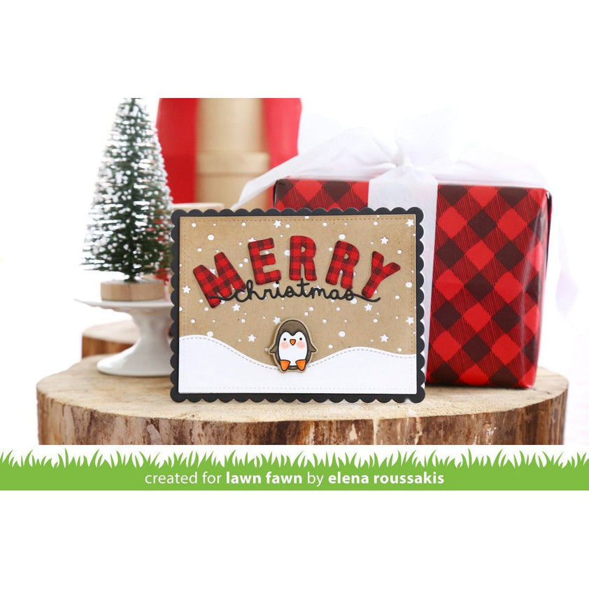 Lawn Fawn Toboggan Together Stamps Dies and Coloring Stencils Bundle ...
