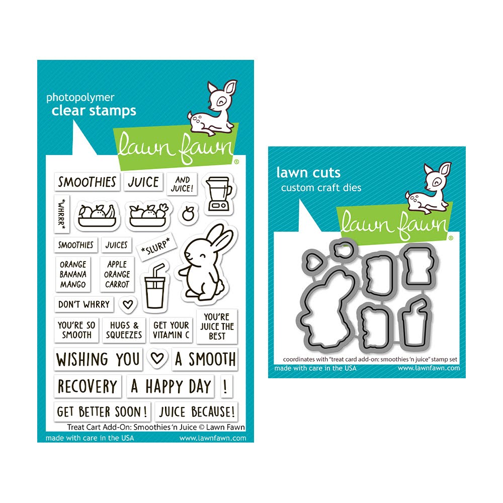 Lawn Fawn Treat Cart Add-On: Smoothies 'n Juice Stamp and Dies – Simon ...