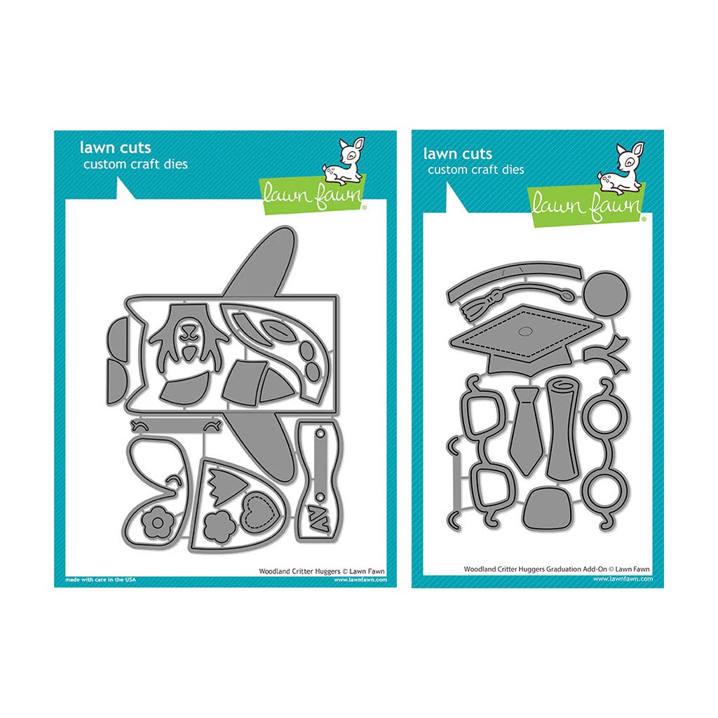 Lawn Fawn Woodland Critter Huggers and Graduation Add-On Dies – Simon ...