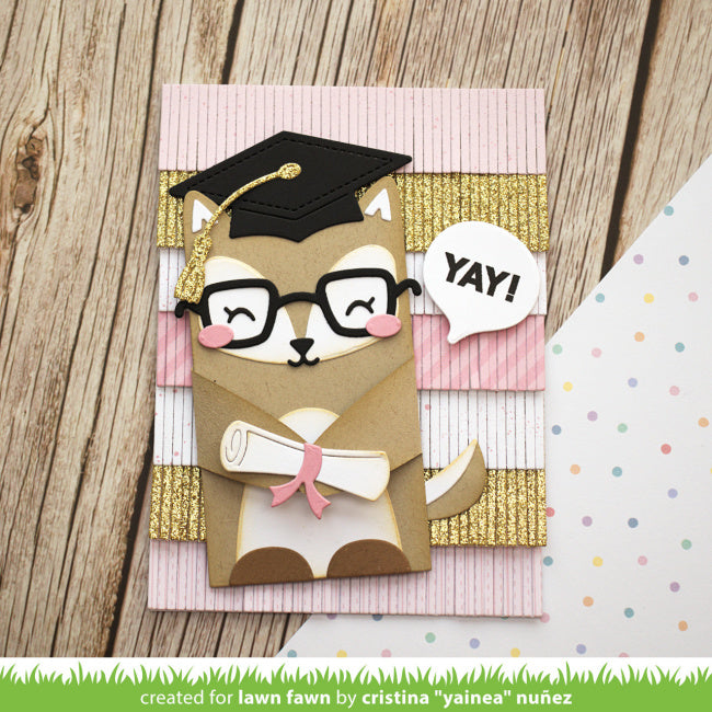 Lawn Fawn Woodland Critter Huggers and Graduation Add-On Dies – Simon ...