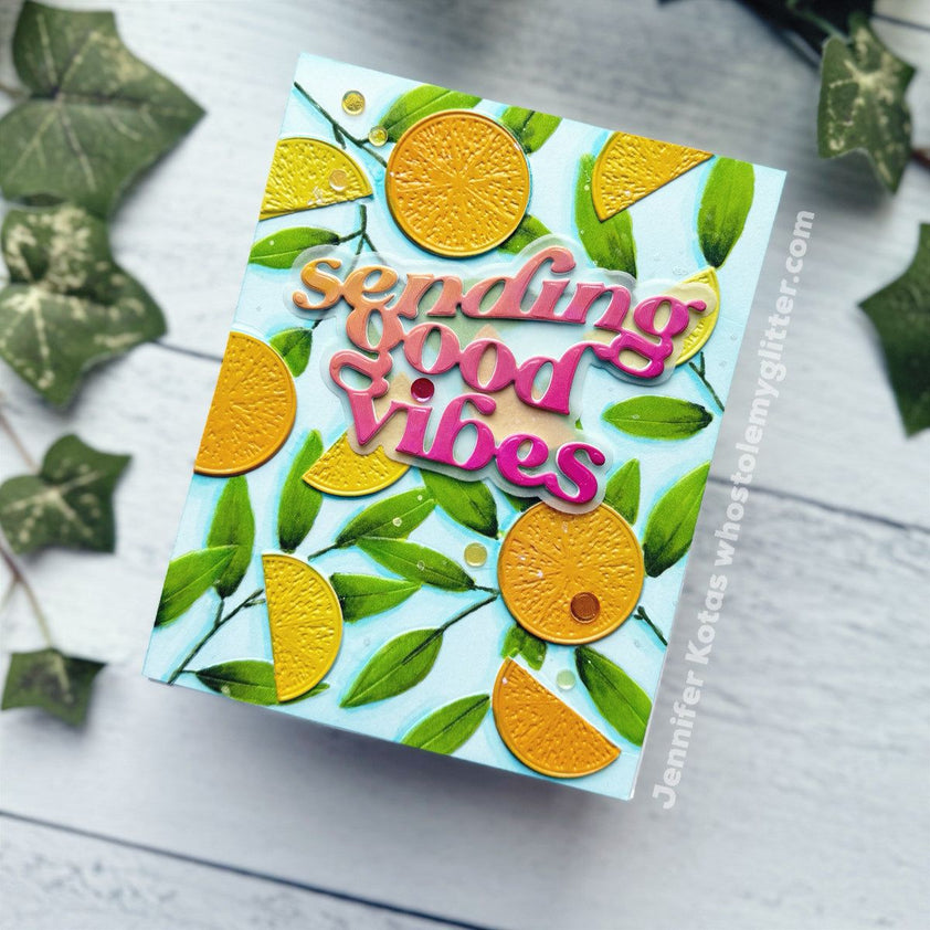 Simon Says Stamp Embossing Folder And Cutting Dies Lemon Tree sfd397 S