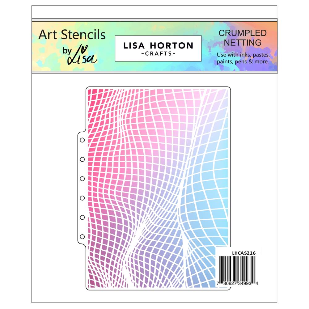 Lisa Horton Crafts Crumpled Netting Stencil Set lhcas216 – Simon Says Stamp