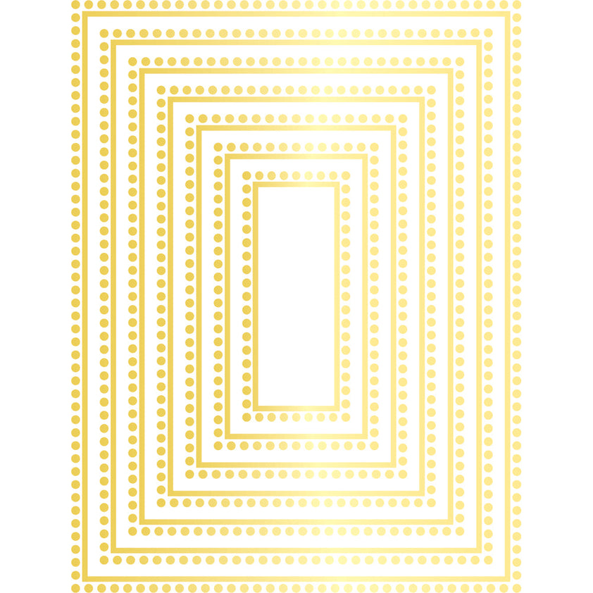 Memory Box Rectangle Dot Border Hot Foil Plate mbf010* – Simon Says Stamp
