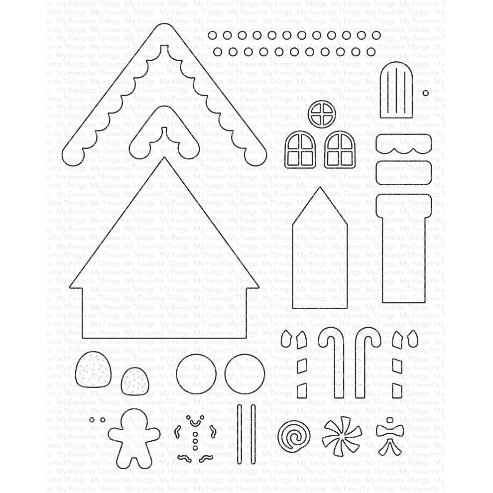 My Favorite Things Gingerbread House Dies Die-Namics mft2638 – Simon ...