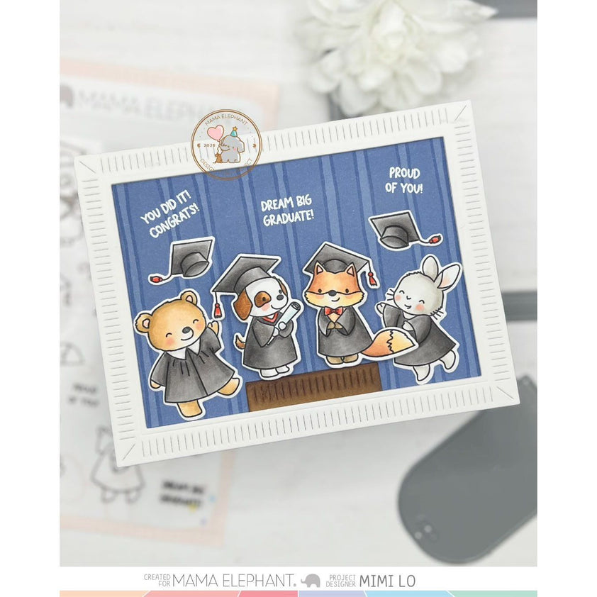 Mama Elephant Congrats Graduate Clear Stamp and Die Set – Simon Says Stamp