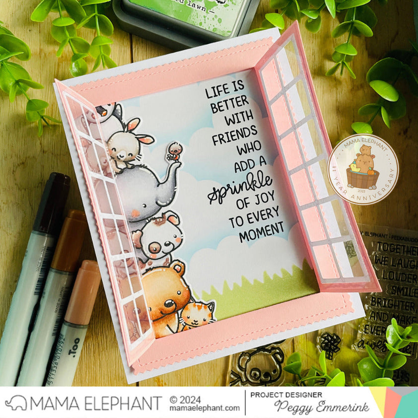 Mama Elephant Peekabuddies Creative Cuts Steel Dies – Simon Says Stamp