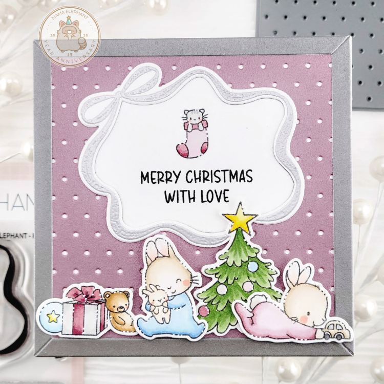 Mama Elephant Swiss Dot Cover Creative Cuts Steel Dies – Simon Says Stamp