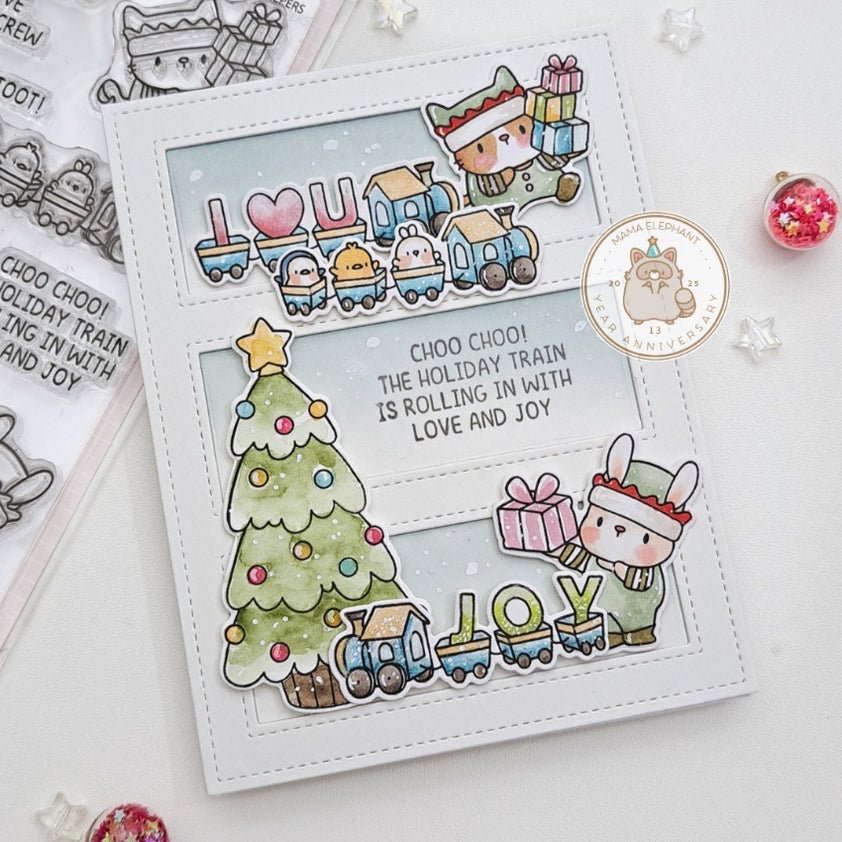 Mama Elephant Tiny Helpers Clear Stamp and Die Set – Simon Says Stamp