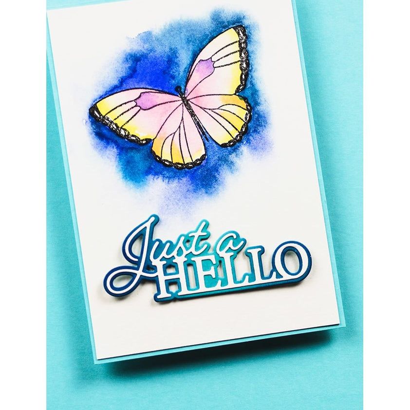 Memory Box Hello Butterfly Clear Stamp Set cl5289 – Simon Says Stamp