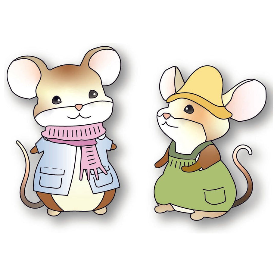 4 mice clipart