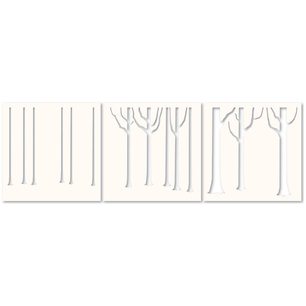 Memory Box Narrow Tree Trunks Stencil Set 88630 – Simon Says Stamp
