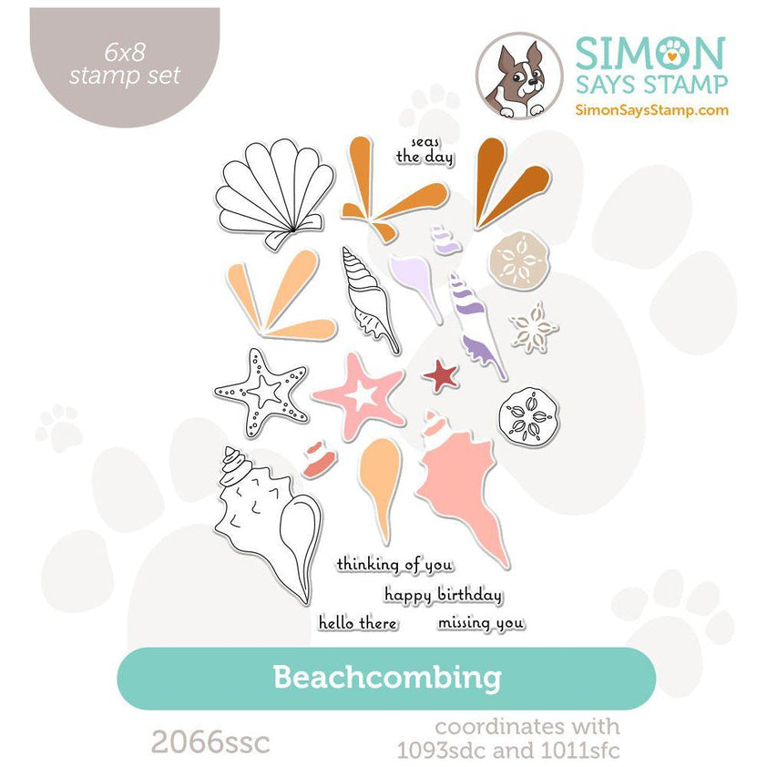 Misti Sticky Mats Grid and Simon Says Stamp Beachcombing Stamps Bundle