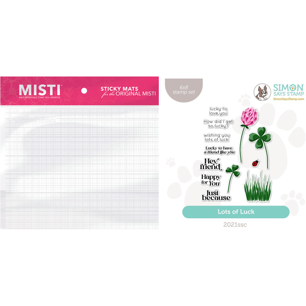 Misti Sticky Mats Grid and Simon Says Stamp Lots of Luck Stamps Bundle