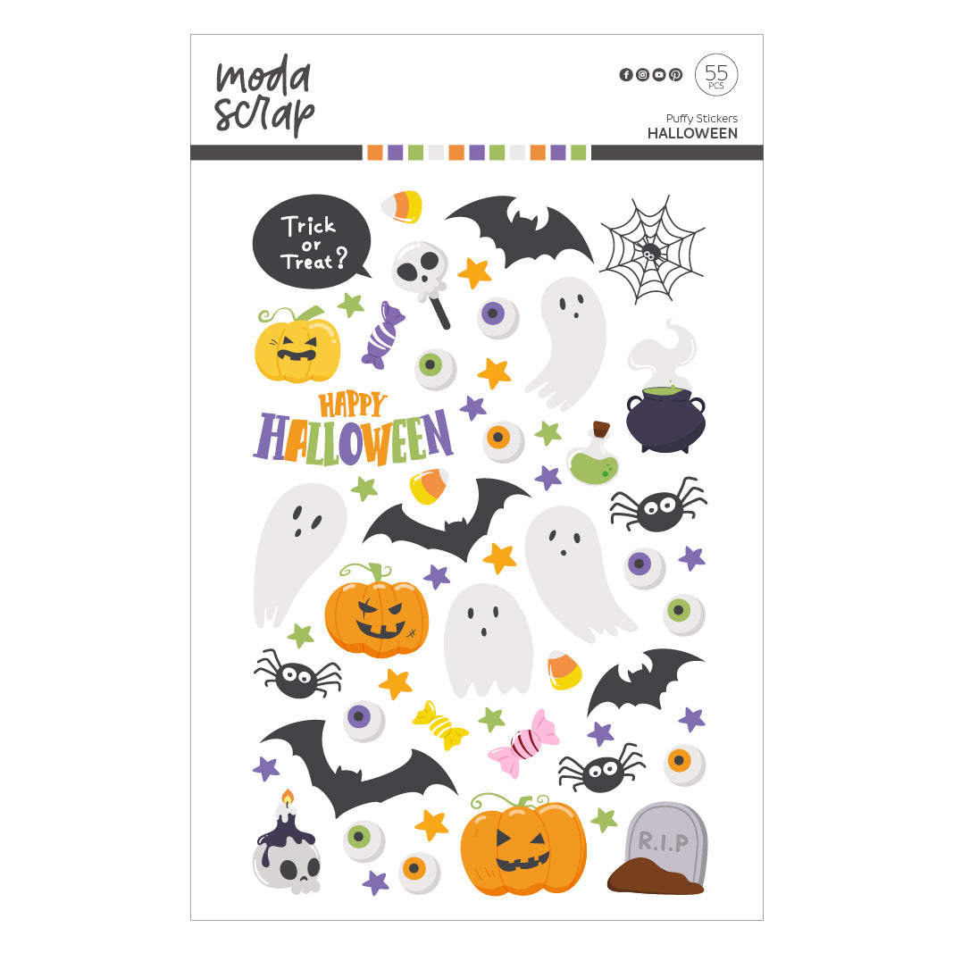 ModaScrap Halloween Puffy Stickers msps-008 – Simon Says Stamp