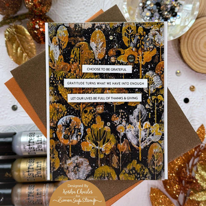 Simon Says Stamp Embossing Folder Modern Forest sf420 Festive Fun