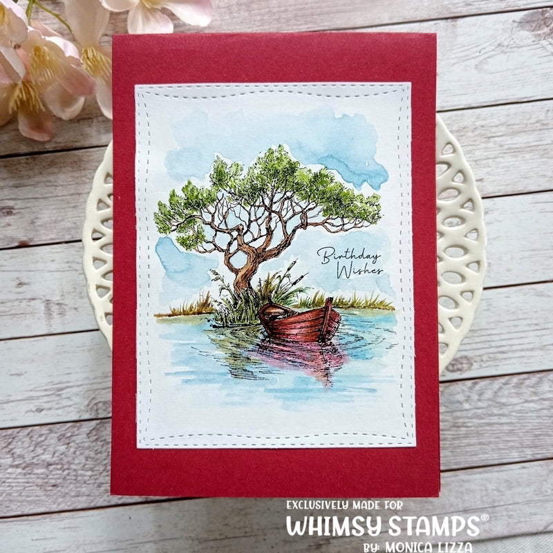 Whimsy Stamps Tranquil Wishes Cling Stamp ddb0066a – Simon Says Stamp