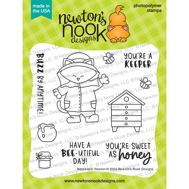 Newton's Nook Designs Beekeeper Newton Clear Stamps nn2406s02* – Simon ...