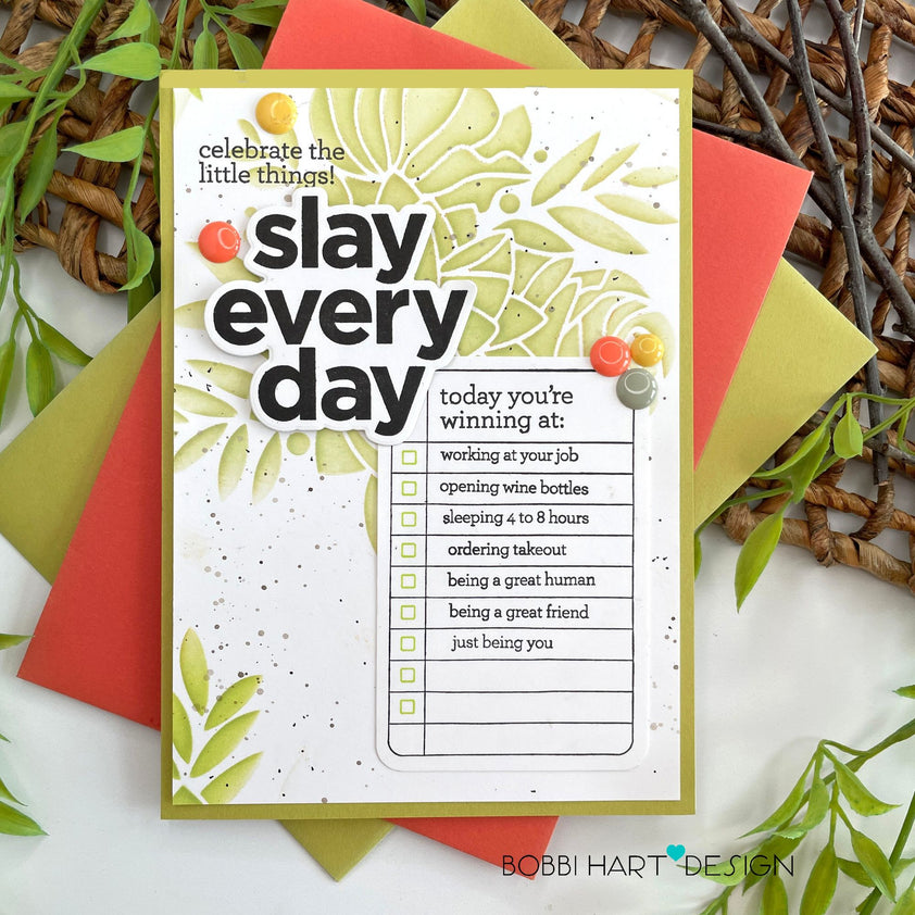 CZ Design Clear Stamps Noted cz280c Just A Note – Simon Says Stamp