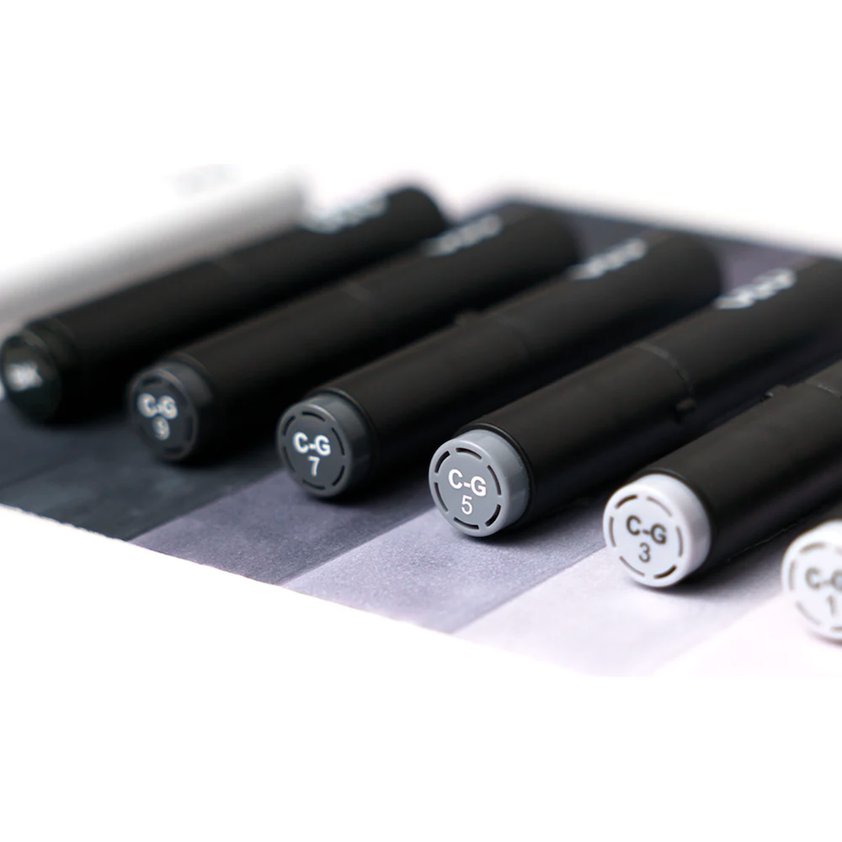 OLO Cool Gray Brush 8 Piece Marker Set – Simon Says Stamp