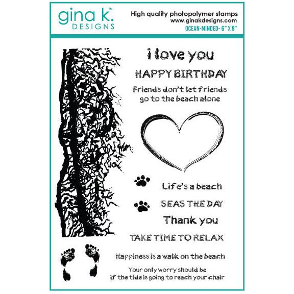 Gina K Designs OCEAN MINDED Clear Stamps 319 – Simon Says Stamp