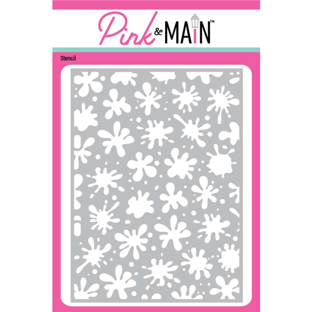 Pink and Main Ink Blots Stencil pms114* – Simon Says Stamp