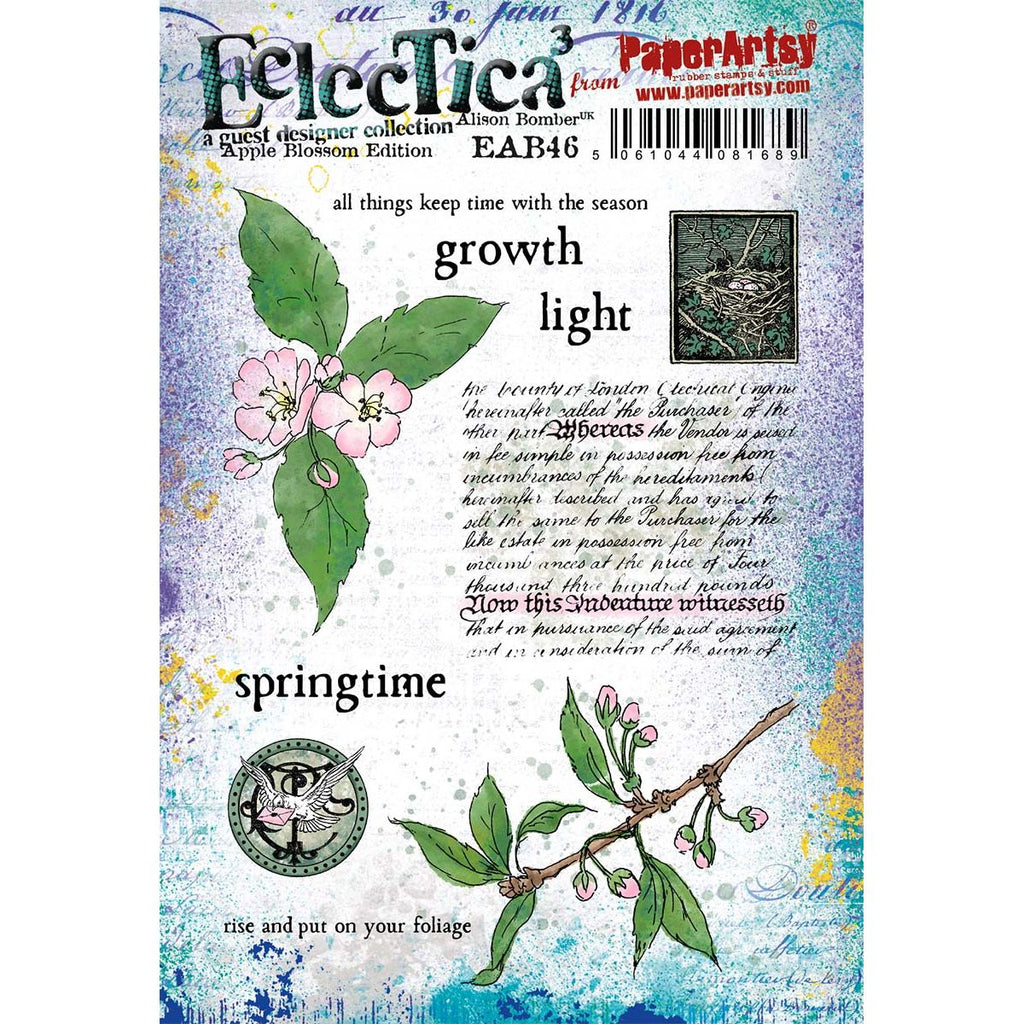Paper Artsy Alison Bomber Blossom Cling Stamps eab46 – Simon Says Stamp