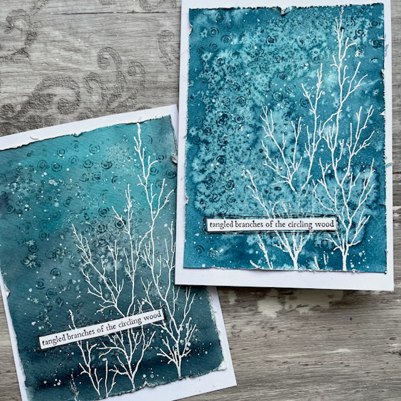 Paper Artsy Alison Bomber Twisted Branches Edition Cling Stamps eab54 ...