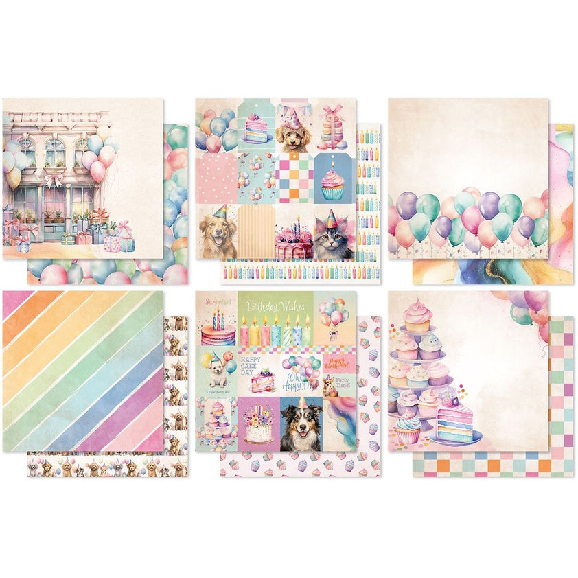 Paper Rose Birthday Fun 6x6 Paper Pack 33279 – Simon Says Stamp
