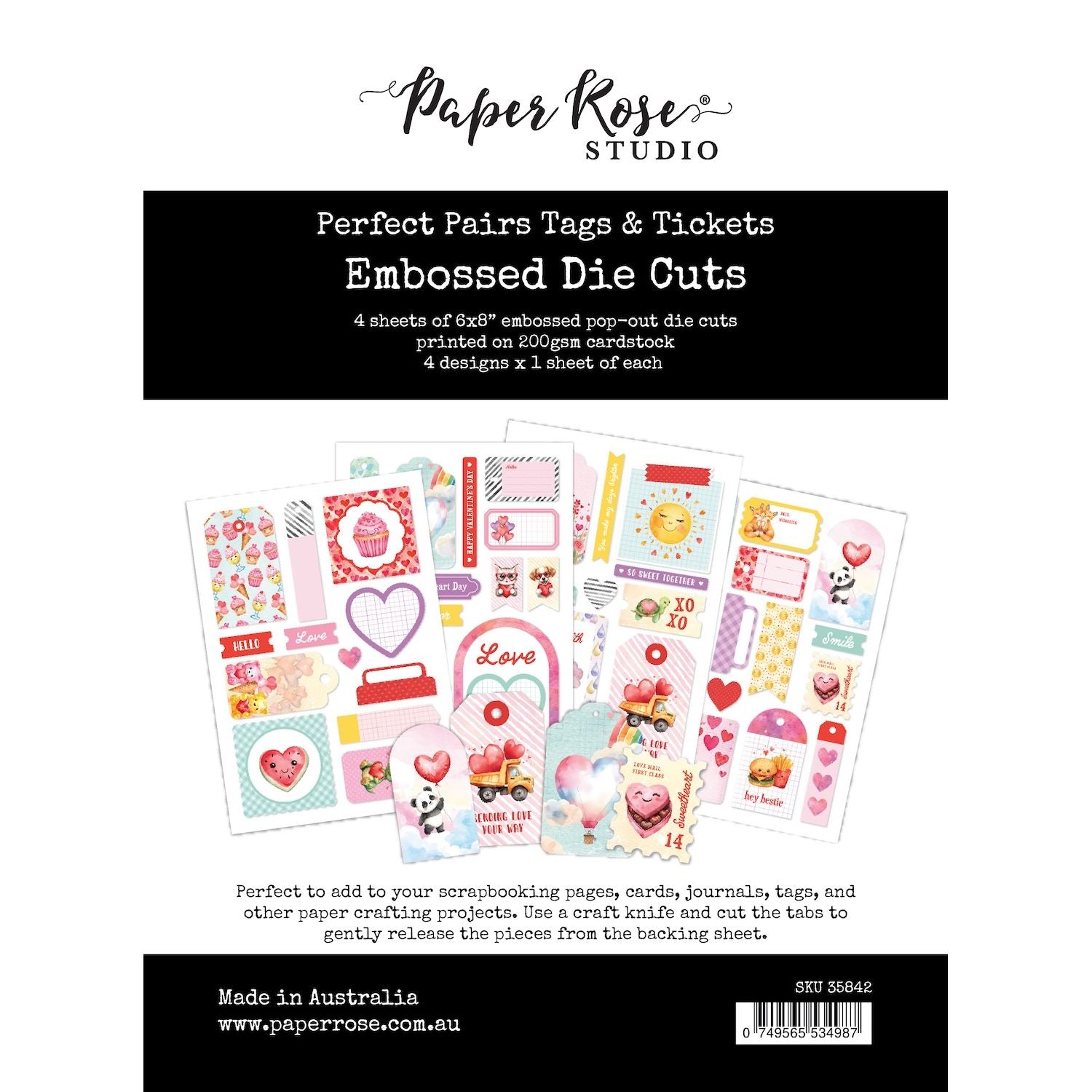 Paper Rose Perfect Pairs Tags and Tickets Die Cuts 35842 – Simon Says Stamp