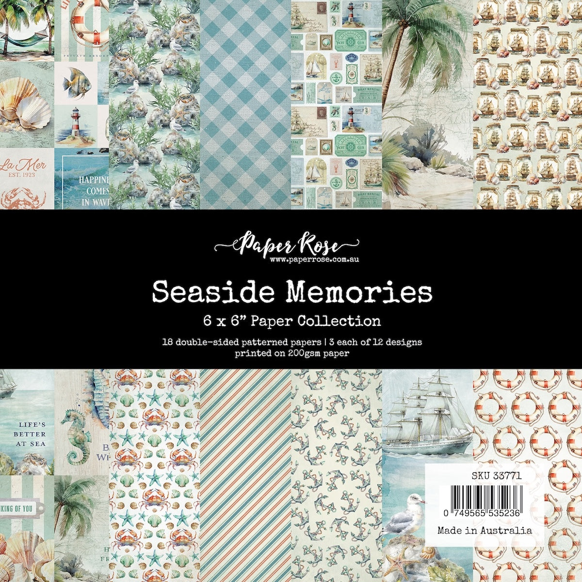 Paper Rose Seaside Memories 6x6 Paper 33771 – Simon Says Stamp