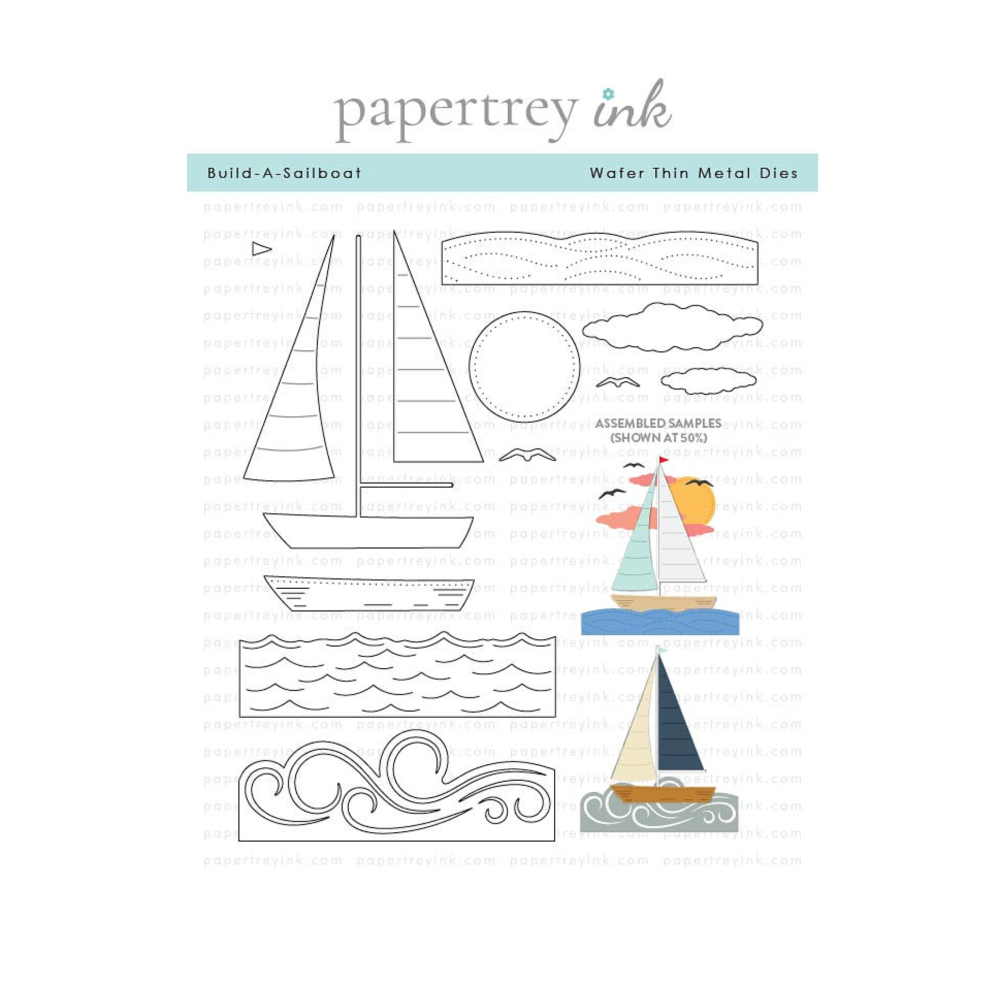 Papertrey Ink Build-A-Sailboat Dies pti-0965 – Simon Says Stamp
