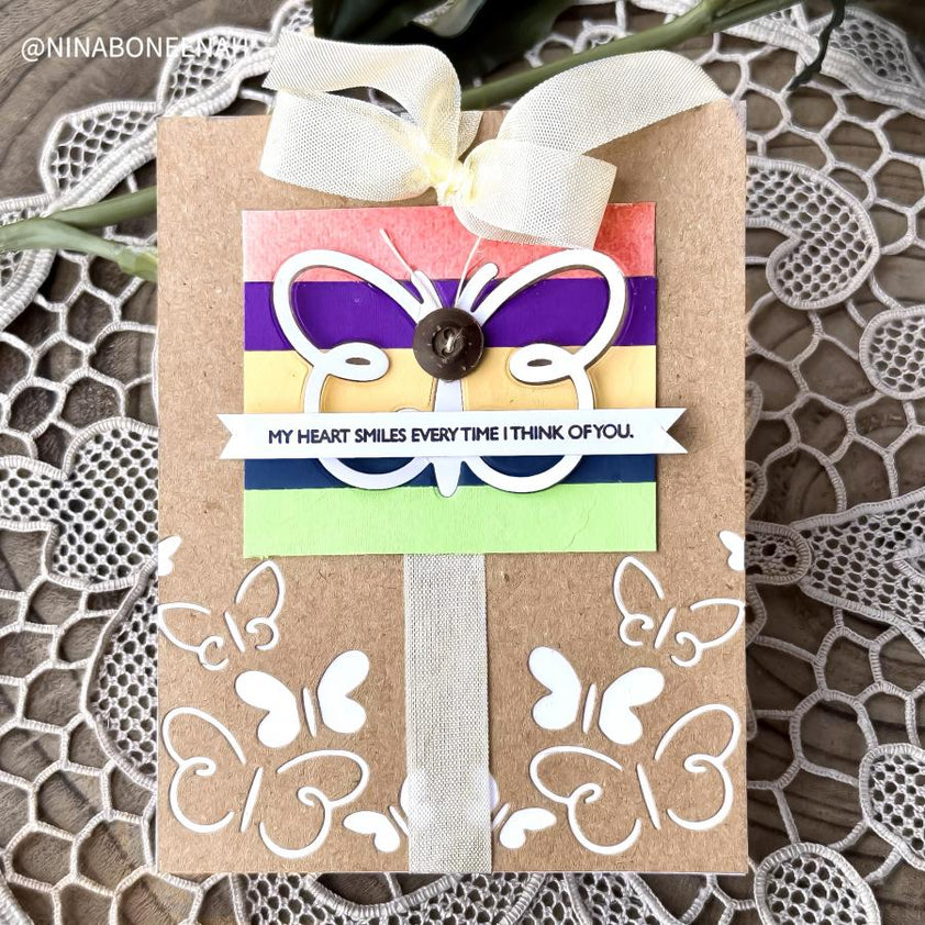 Papertrey Ink Cornered Butterflies Dies pti-0969 – Simon Says Stamp