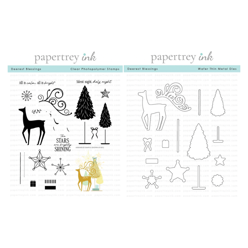 Papertrey Ink Deerest Blessings Clear Stamp and Die Set* – Simon Says Stamp