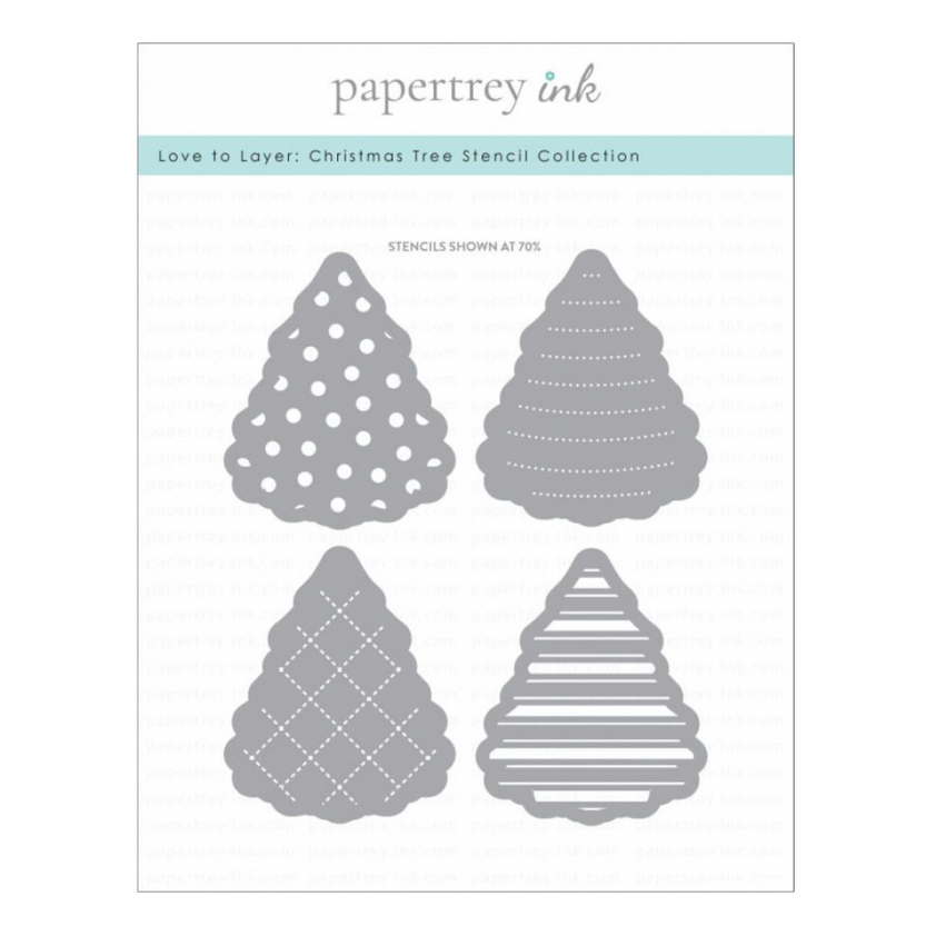 Papertrey Ink Love to Layer Christmas Tree Stencils - 0096 – Simon Says ...