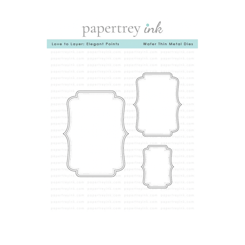 Papertrey Ink Love to Layer Elegant Points Dies pti-0993 – Simon Says Stamp