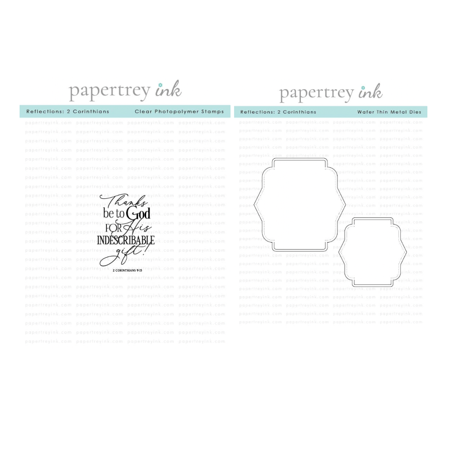 Papertrey Ink Reflections 2 Corinthians Clear Stamp and Die Set – Simon ...