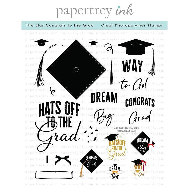 Papertrey Ink The Bigs Congrats To The Grad Clear Stamps 1634 – Simon ...