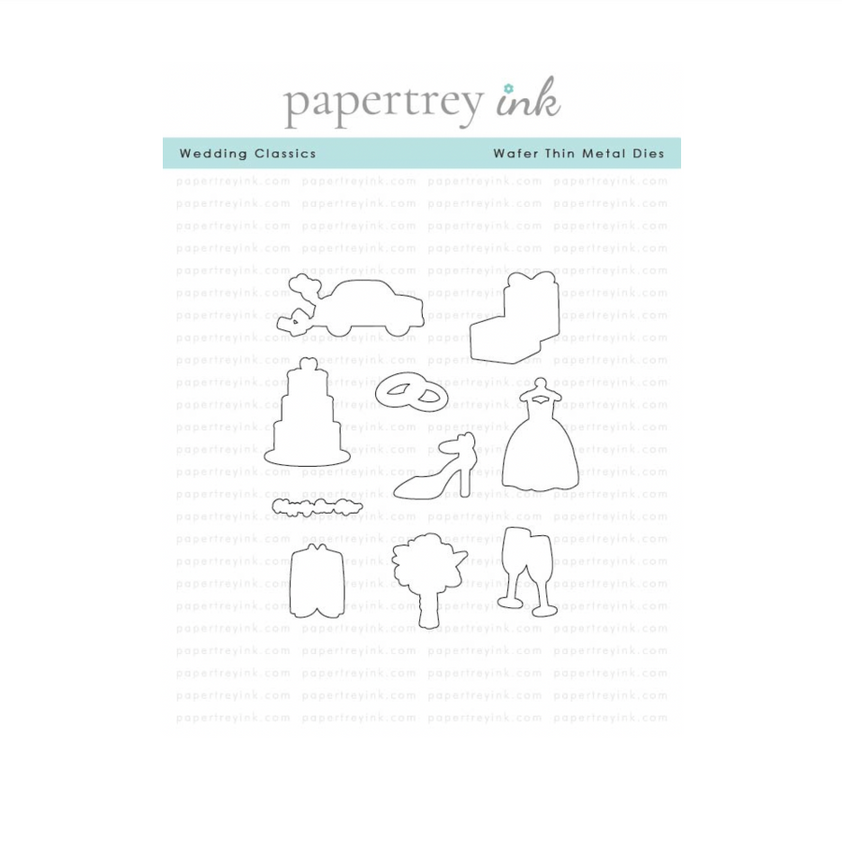 Papertrey Ink Wedding Classics Clear Stamp and Die Set – Simon Says Stamp