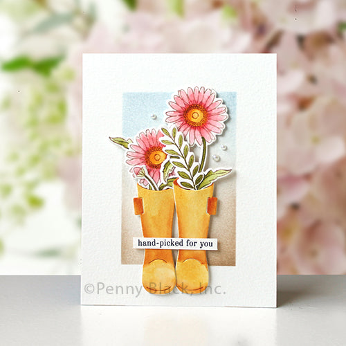 Penny Black Dainty Daisies Clear Stamp and Cut Out Die Set – Simon Says ...