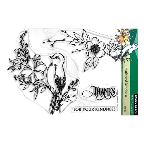 Penny Black Feathered Kindness Clear Stamps 31-135 – Simon Says Stamp