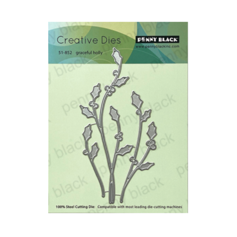 Penny Black Graceful Holly Thin Metal Creative Dies 51-852 – Simon Says Stamp