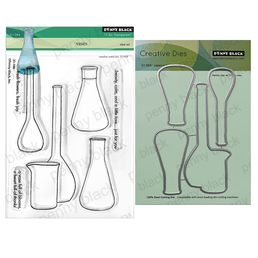 Penny Black Vases Clear Stamp and Die Set – Simon Says Stamp