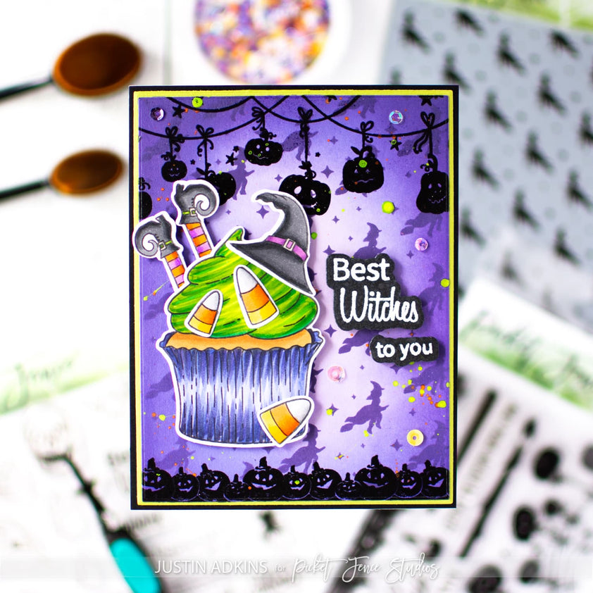 Picket Fence Studios Sweet Spooky Holiday Stamp and Die Bundle – Simon ...