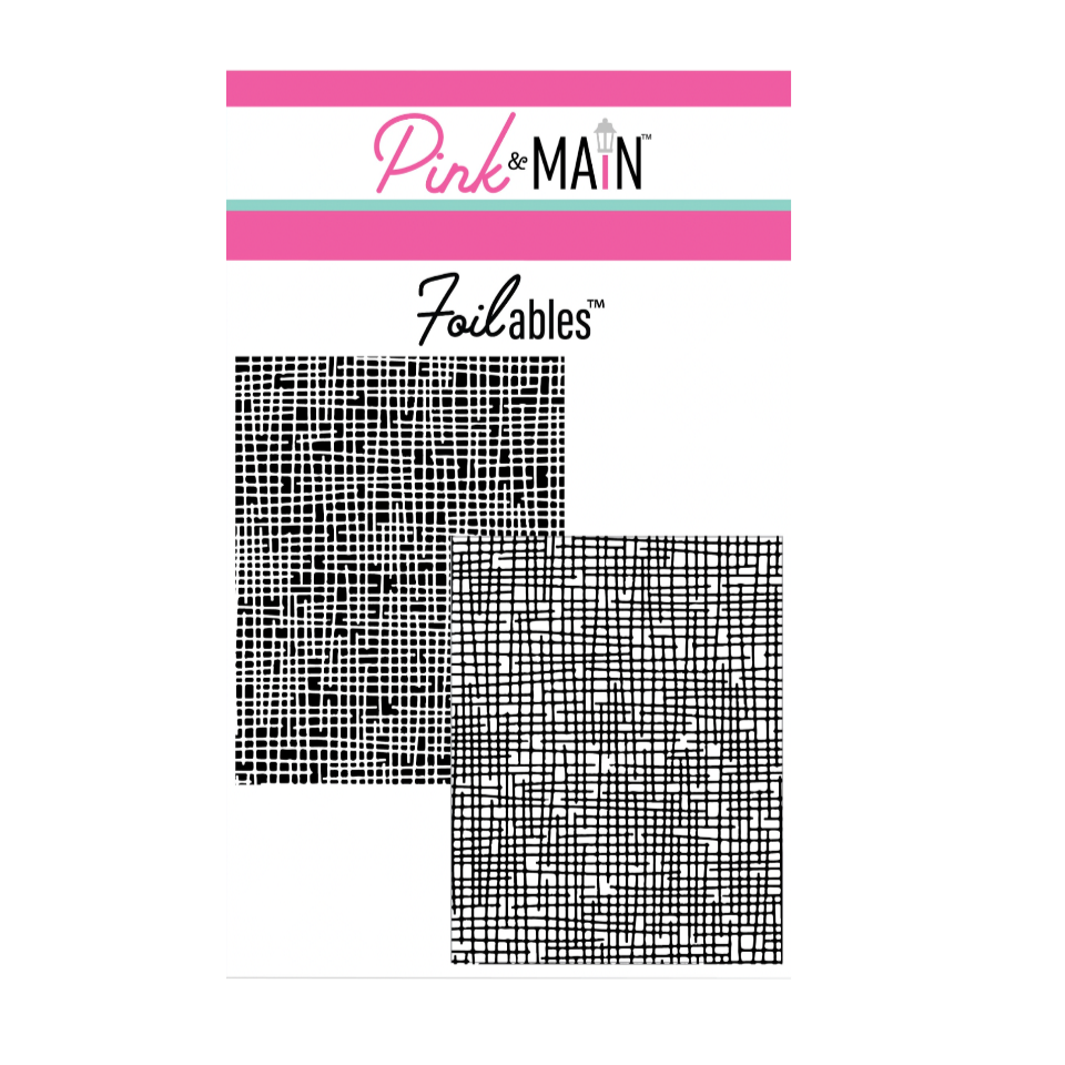 Pink and Main Burlap Foilable Panels pmf347 – Simon Says Stamp