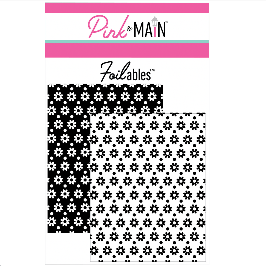 Pink and Main Daisy Dots Foilables Panels pmf390 – Simon Says Stamp