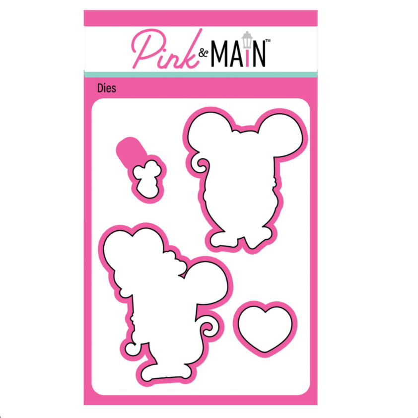 Pink and Main December Mouse Clear Stamp and Die Set – Simon Says Stamp