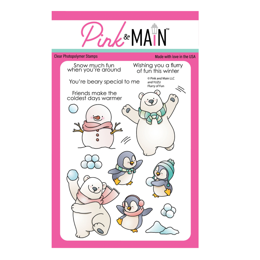Pink and Main Flurry of Fun Clear Stamps pm0830 – Simon Says Stamp